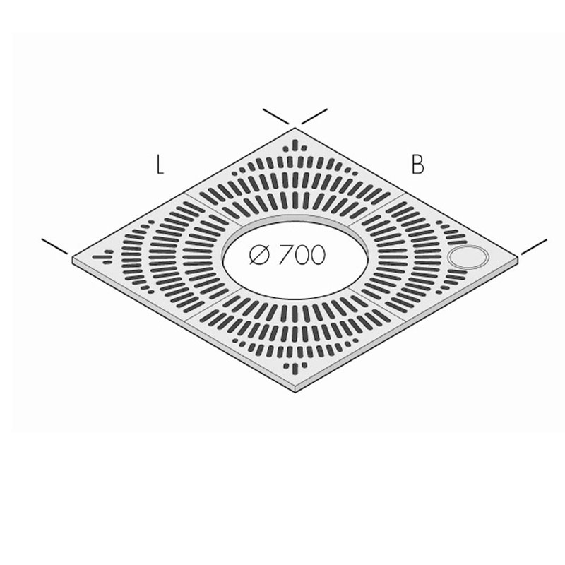 Markgaller gjutjärn 1500mm